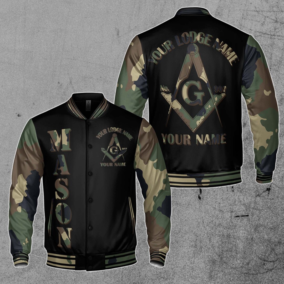 Custom Camo Freemason Masonic Symbol, Camouflage Freemasonary 3D ...