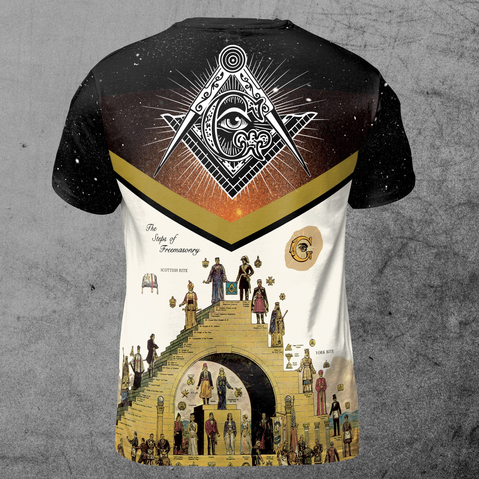 Masonic Shirt, Freemasonry the Structure of Freemasonry 3D T-shirt S ...