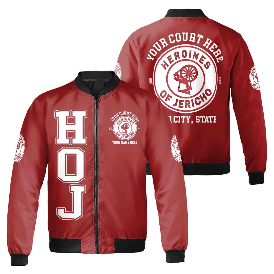 Custom Name HOJ Heroines of Jericho Freemasonry OES Unisex Bomber Jacket S-5XL - Etsy