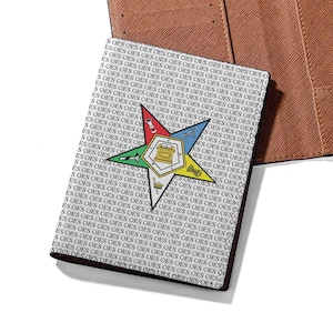 Order of the Eastern Star OES Floral Emblem Pentagon Down Passport ...