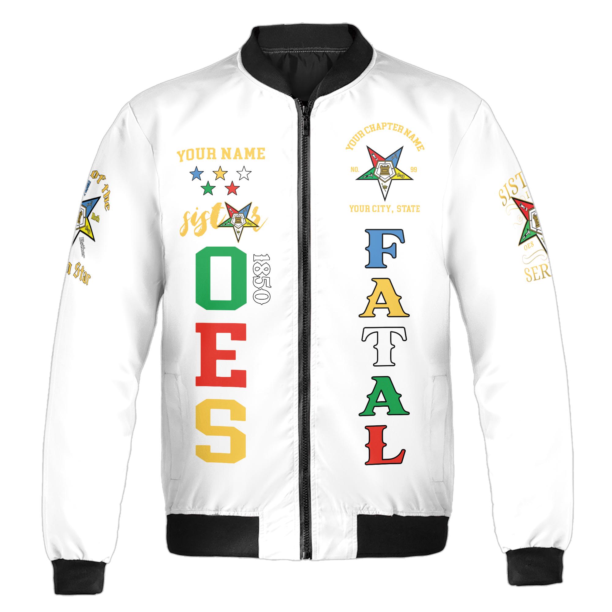 Custom 1850 OES Order of the Eastern Star Bomber Jacket S-5XL - Etsy