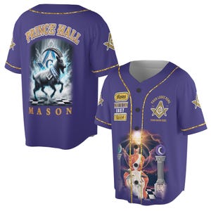 Freemason Prince Hall Masonic Medieval Astral Baseball Jersey S-5XL - Etsy