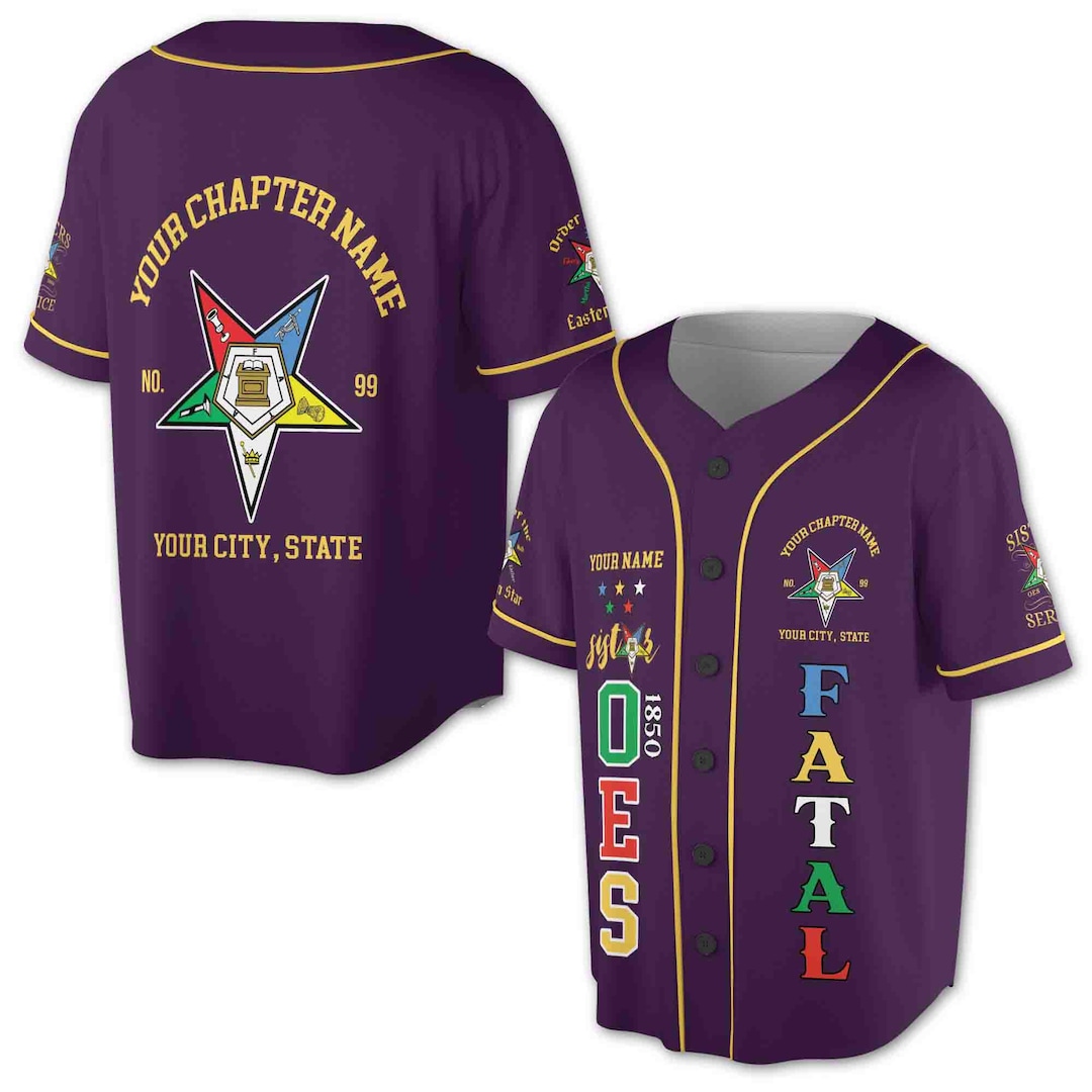 Custom 1850 OES Order of the Eastern Star Pentagon Down Logo Unisex ...