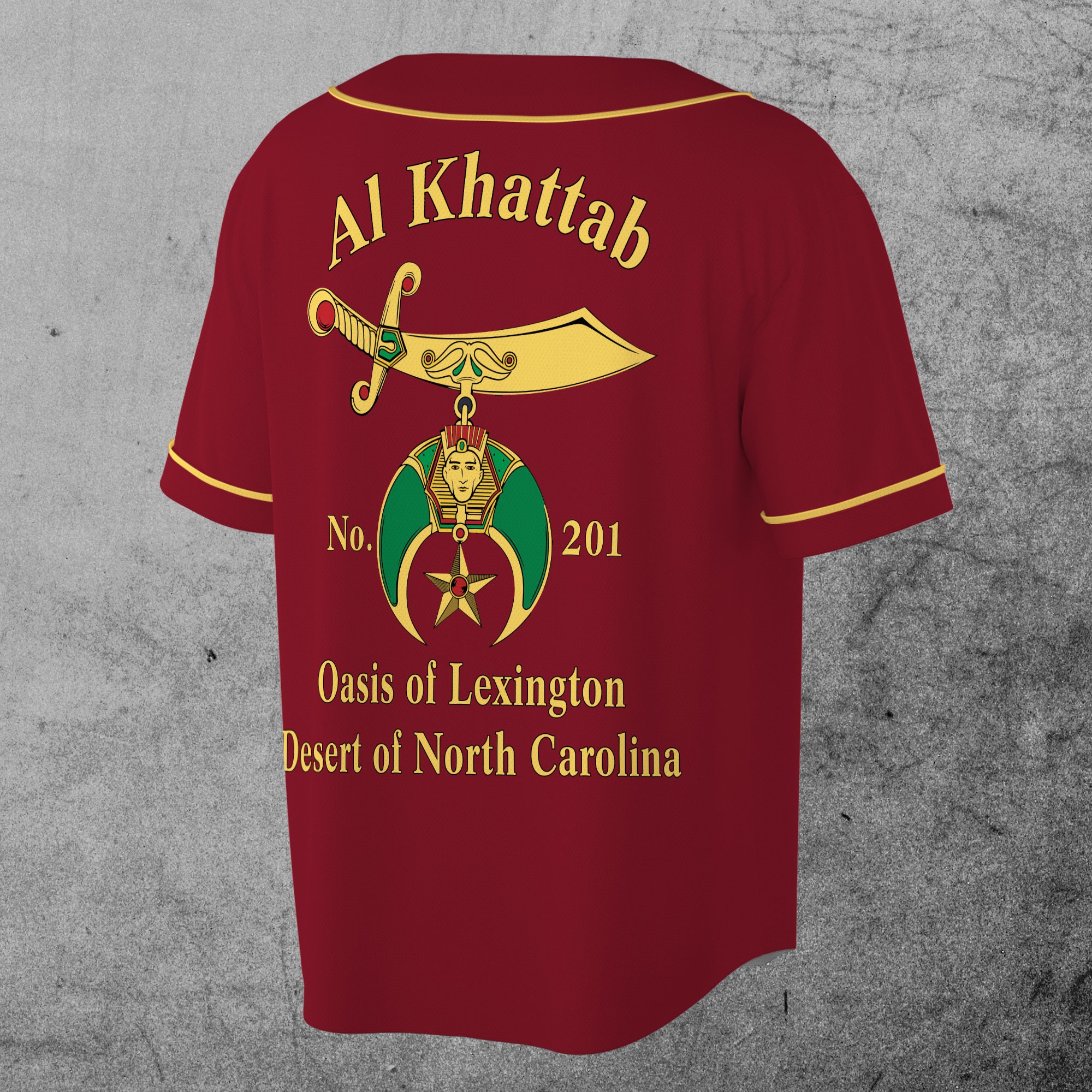 Personalize Temple Name Red Shriners Noble Masonic 3D Baseball - Etsy