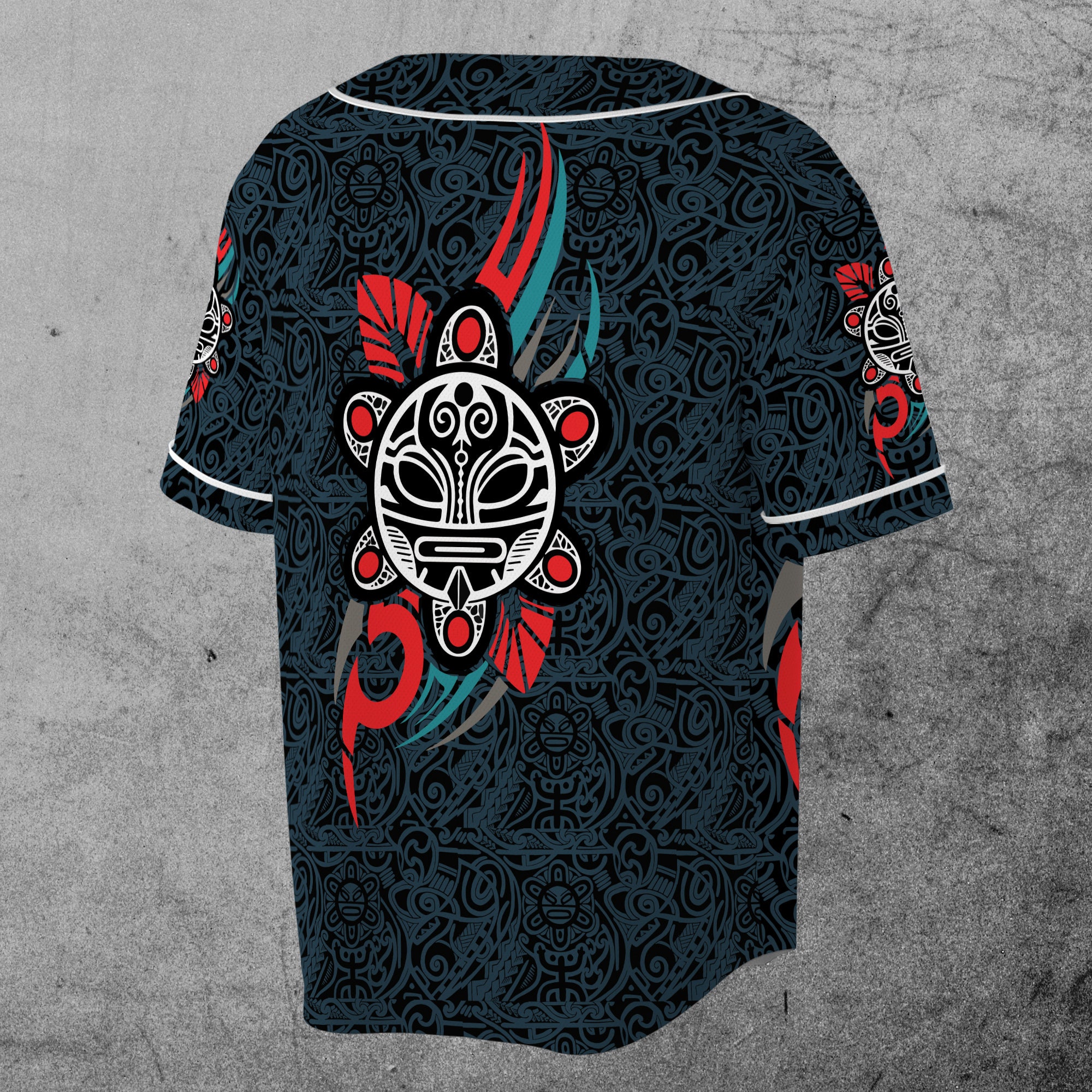 Customize Name Sol Taino Puerto Rico Symbol 3D Baseball Jersey - Etsy