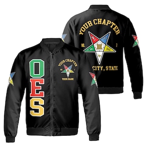 Custom Name Chapter Order of the Eastern Star OES Pentagon up Unisex ...