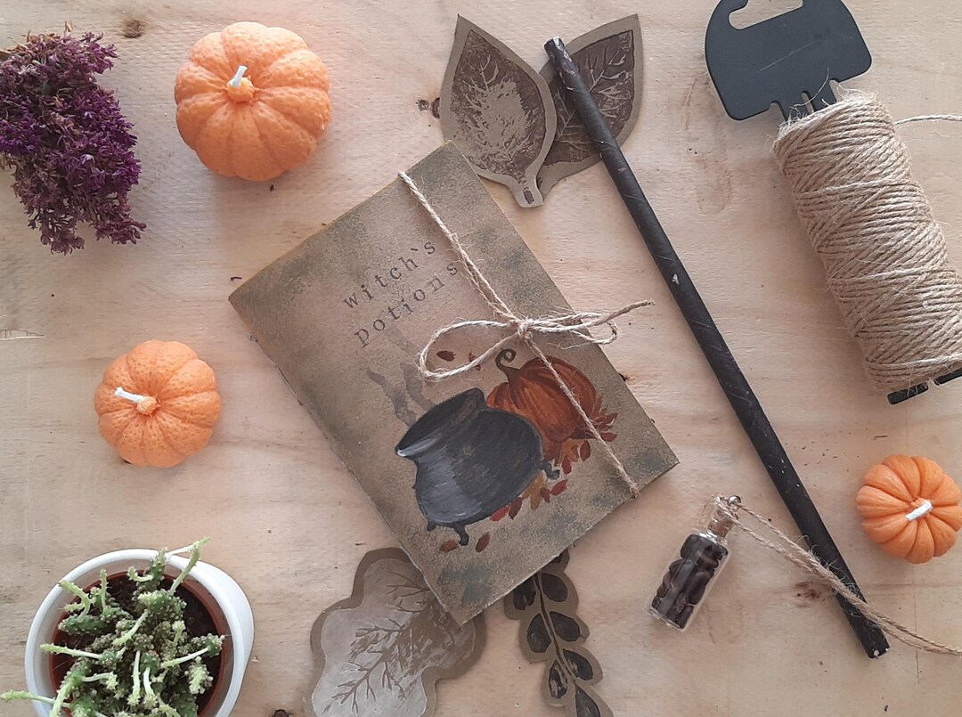 WITCH'S POTIONS - Witch's Cookbook - Recipe Notebook - A6 Size - Hand ...
