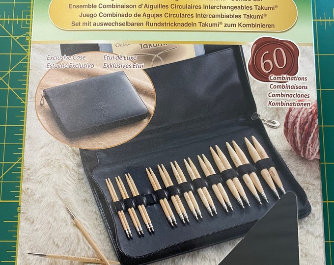 Clover Interchangeable Circular Knitting Needles Takumi Combo Set - Etsy