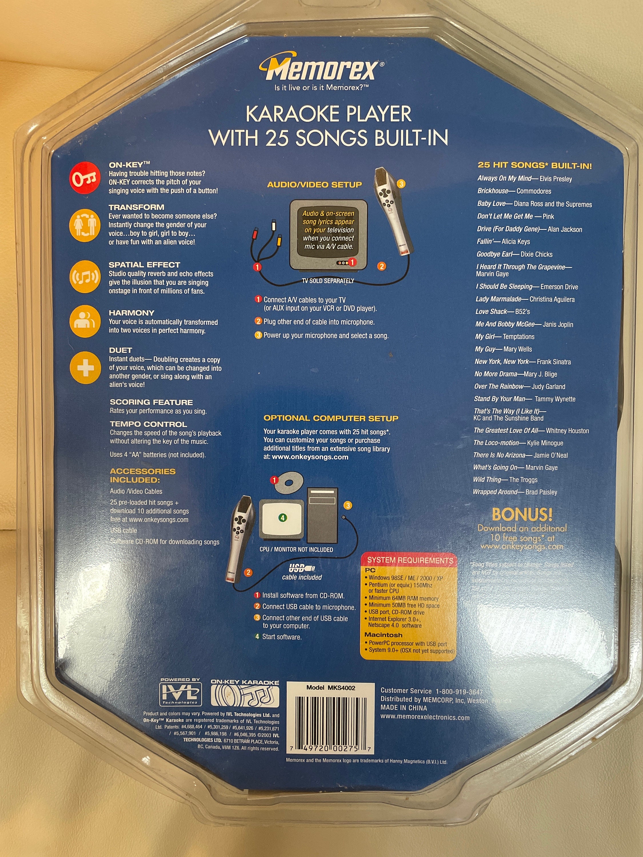 Memorex Karaoke Player With 25 Hit Songs Built-in - Etsy