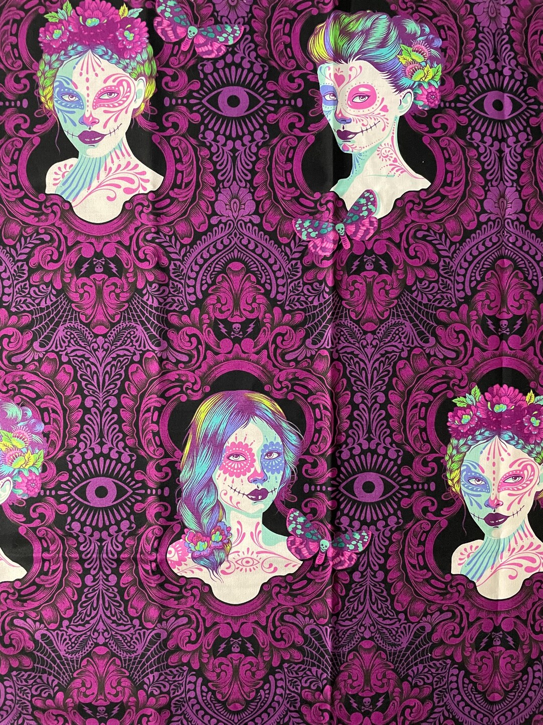 Tula Pink Free Spirit De La Luna Possessed PWTP 110~1 Yard 12” - Etsy