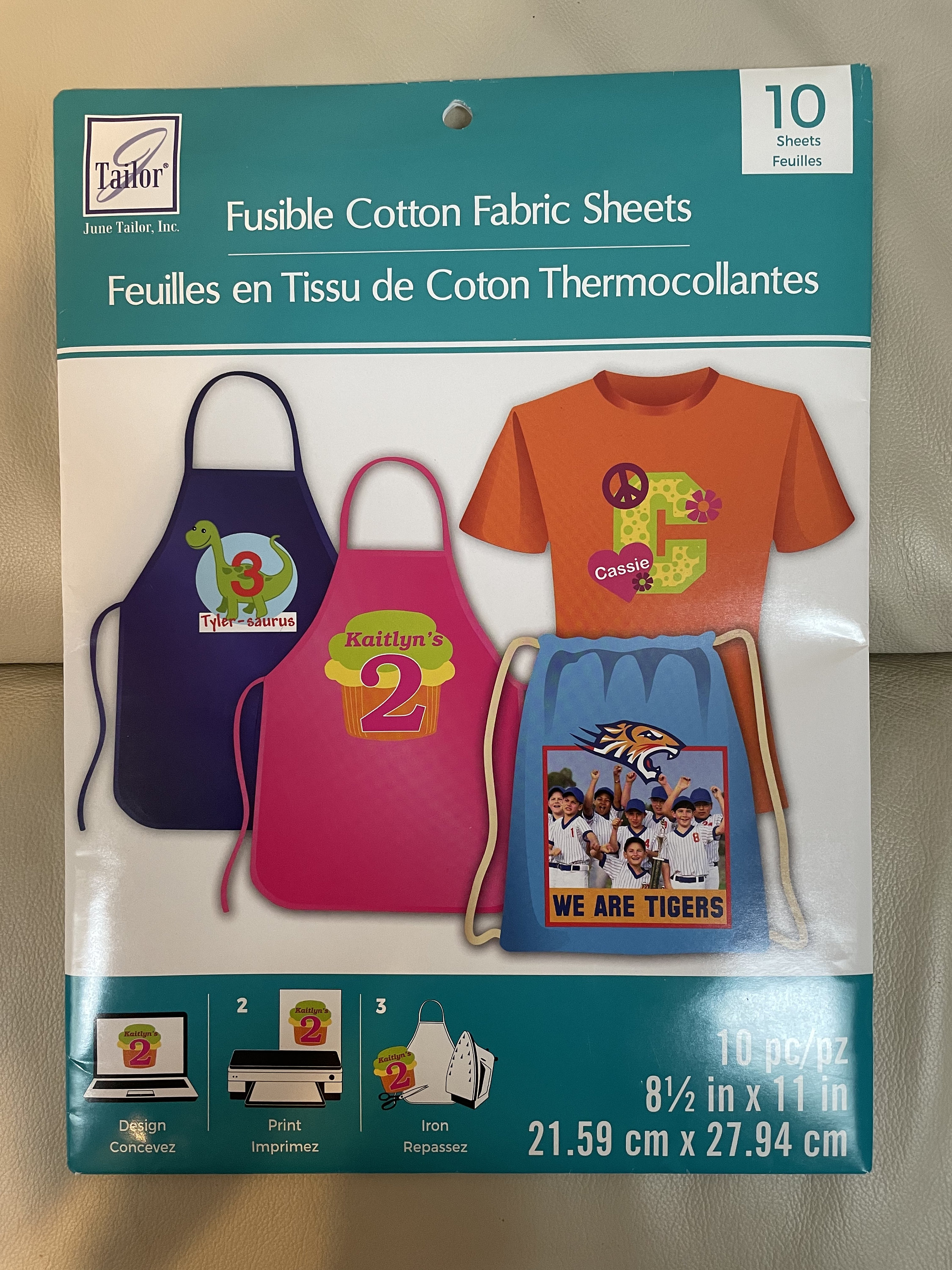 June Tailor Fusible Cotton Fabric Sheets-10 Sheet Count - Etsy