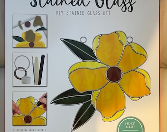 American Crafts DIY Stained Glass Kit - Etsy