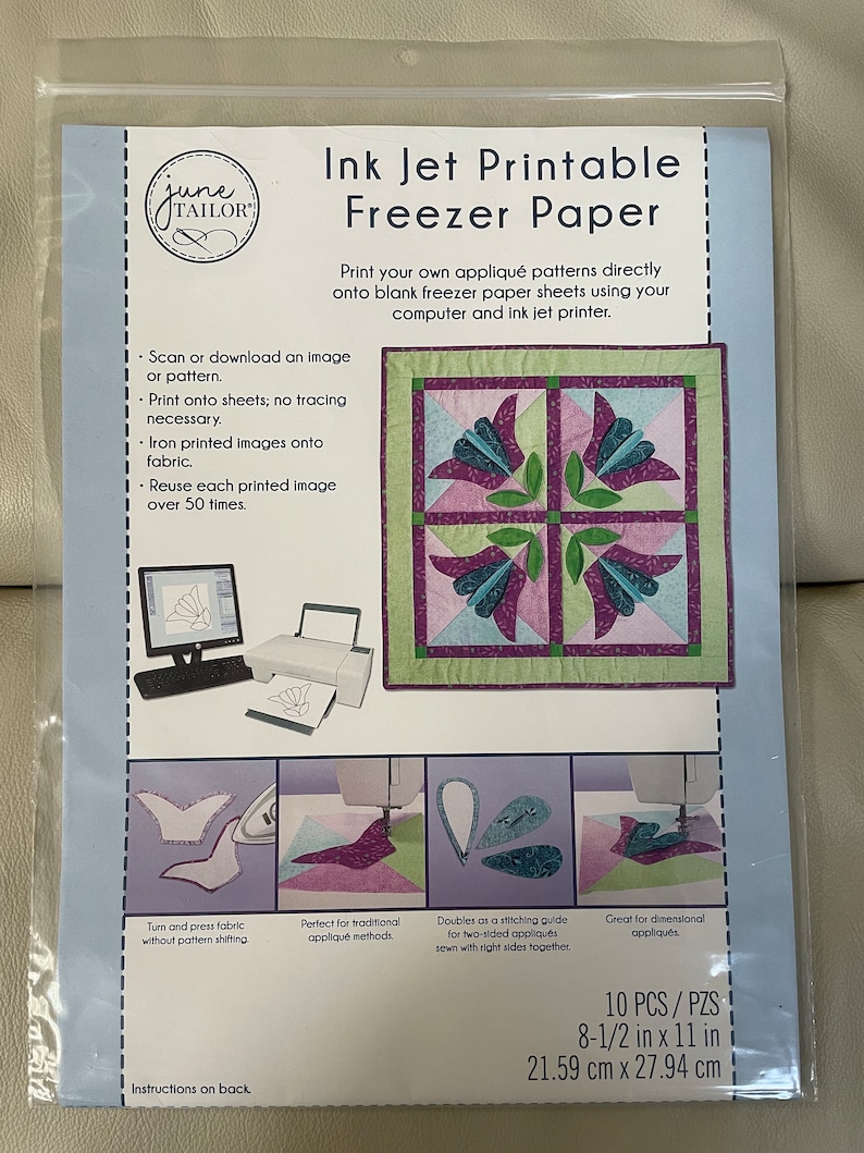 June Tailor Ink Jet Printable Freezer Paper - Etsy