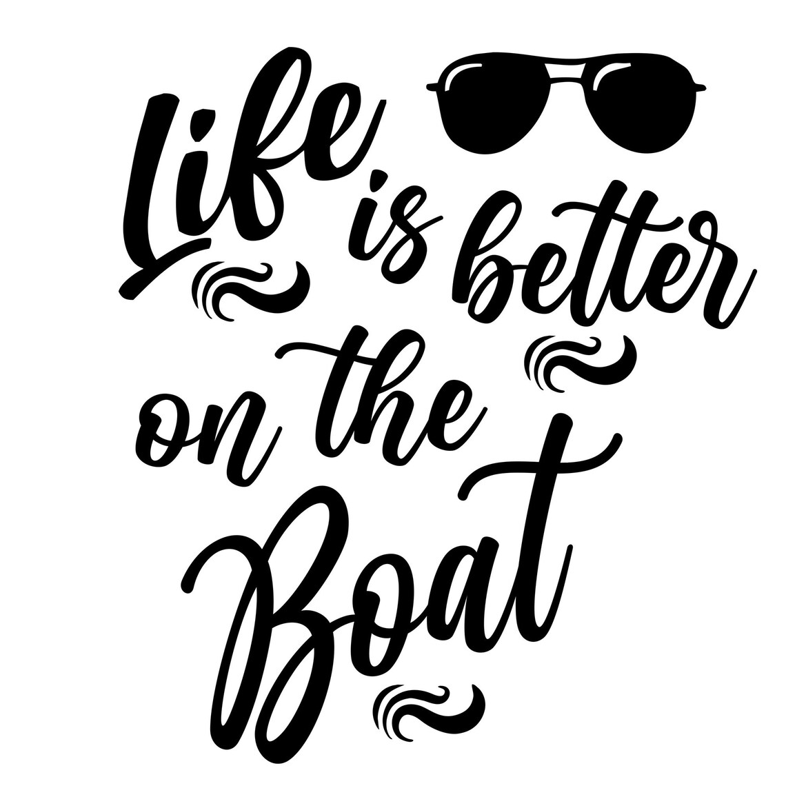 Boat Life, Prop Life, Pirate Life, Life is Better on the Boat Bundle of ...