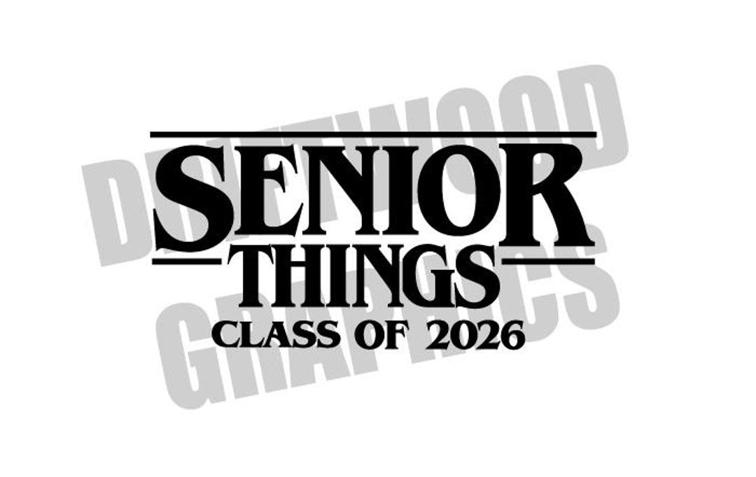 Senior Things Class of 2026 Graduation Download SVG and PNG - Solid and ...