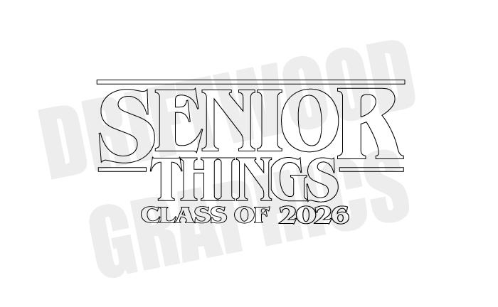 Senior Things Class of 2026 Graduation Download SVG and PNG - Solid and ...
