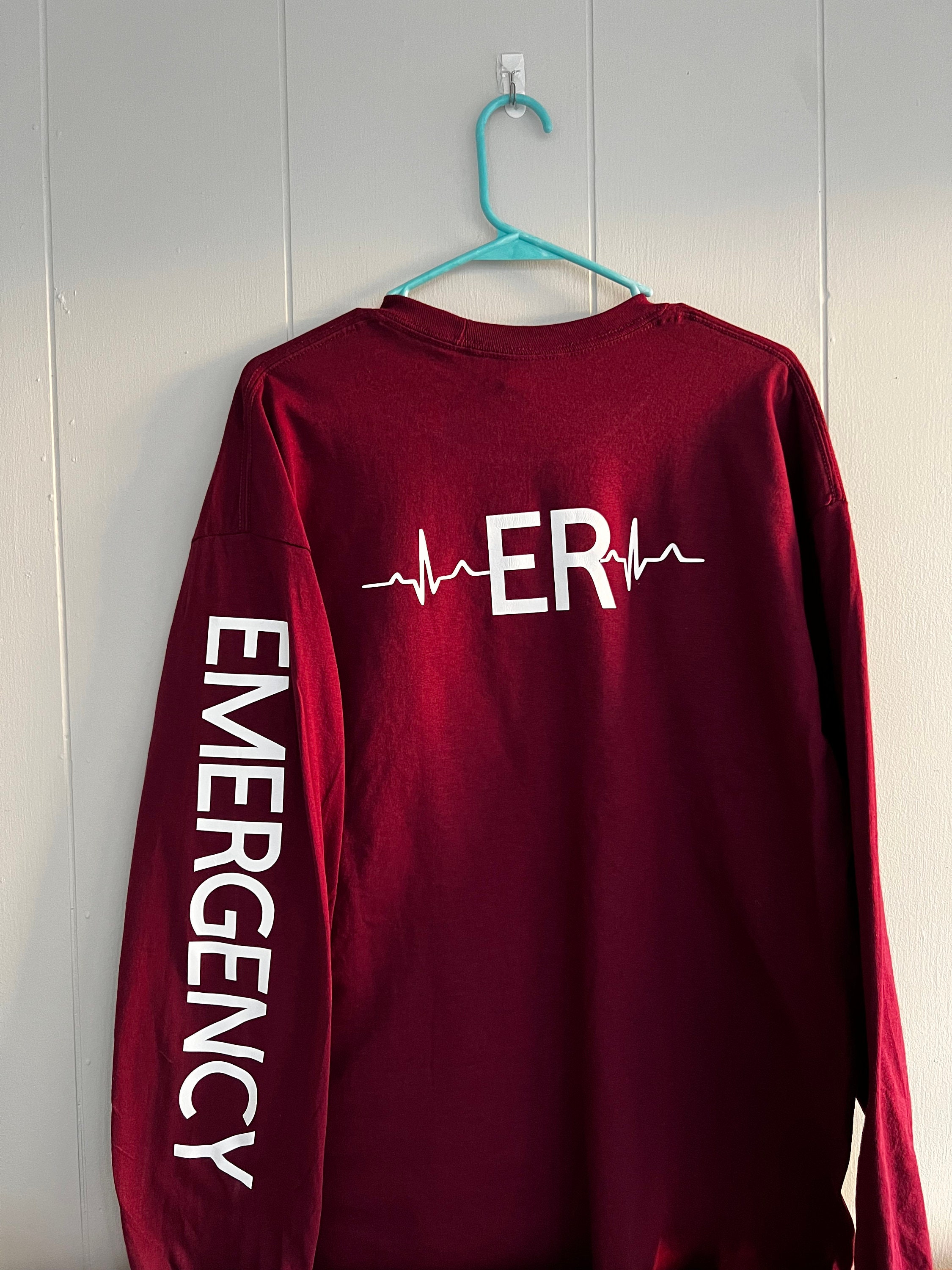 Emergency Department Long Sleeve Shirt-personalization Available ...