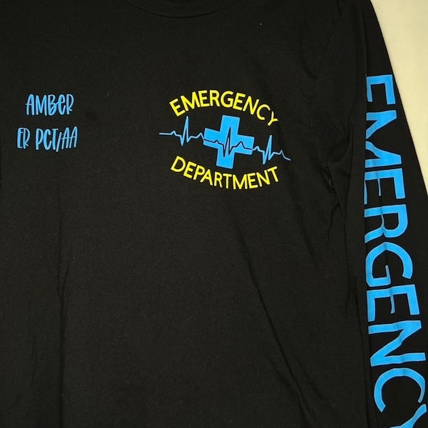 Emergency Department Tshirt - Etsy