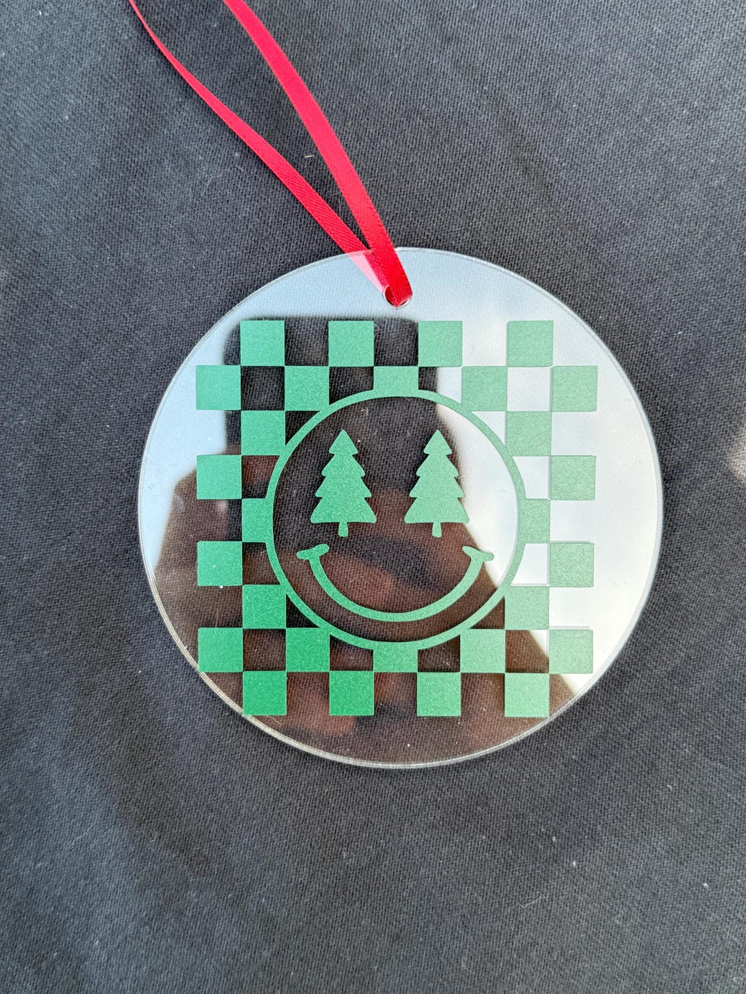 Retro Smiley Face Ornament - Etsy