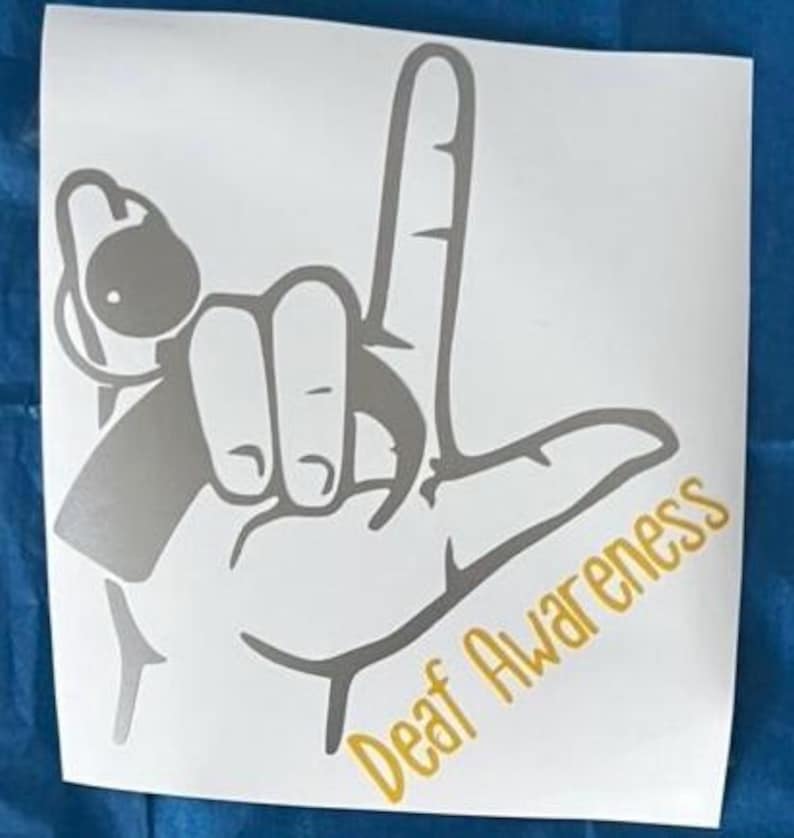 Deaf Awareness Cochlear Implant Decal - Etsy