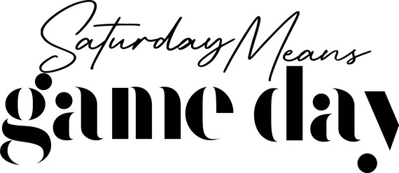 Saturday Game Day SVG | Etsy