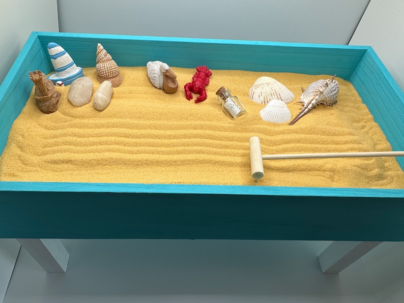 Zen Garden Kit Beach Desk Sand Nautical Vacation Rake - Etsy