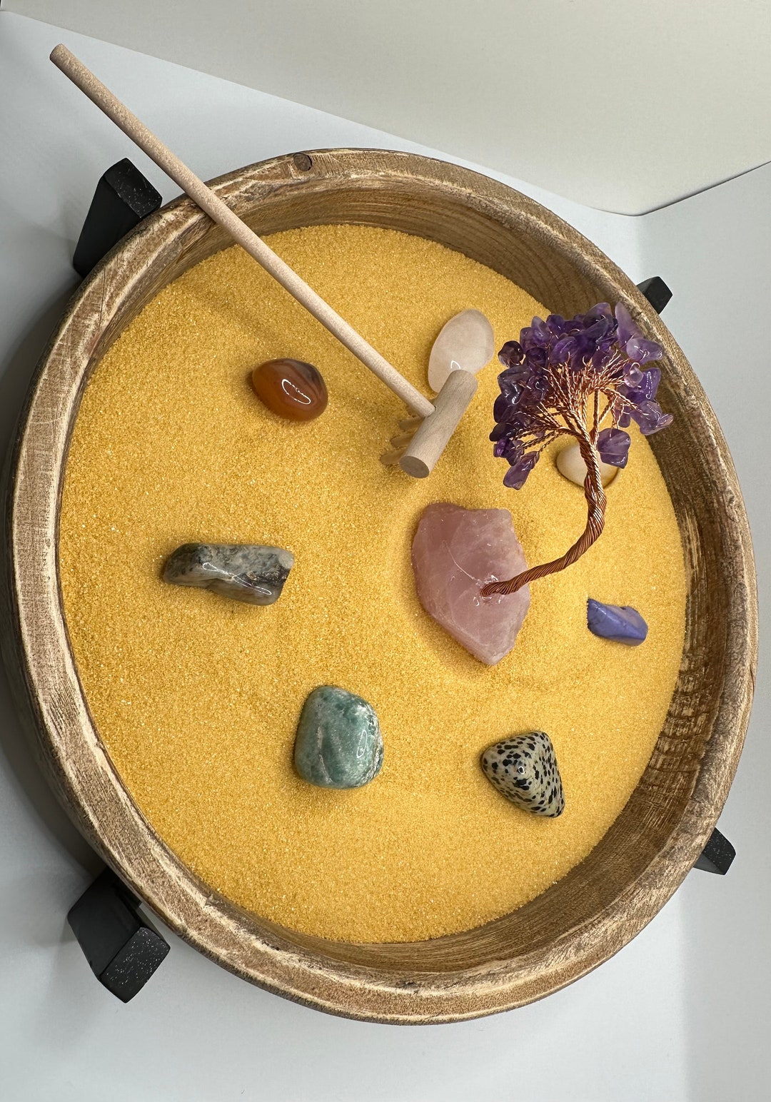 Large Stone Money Tree Zen Garden - Etsy