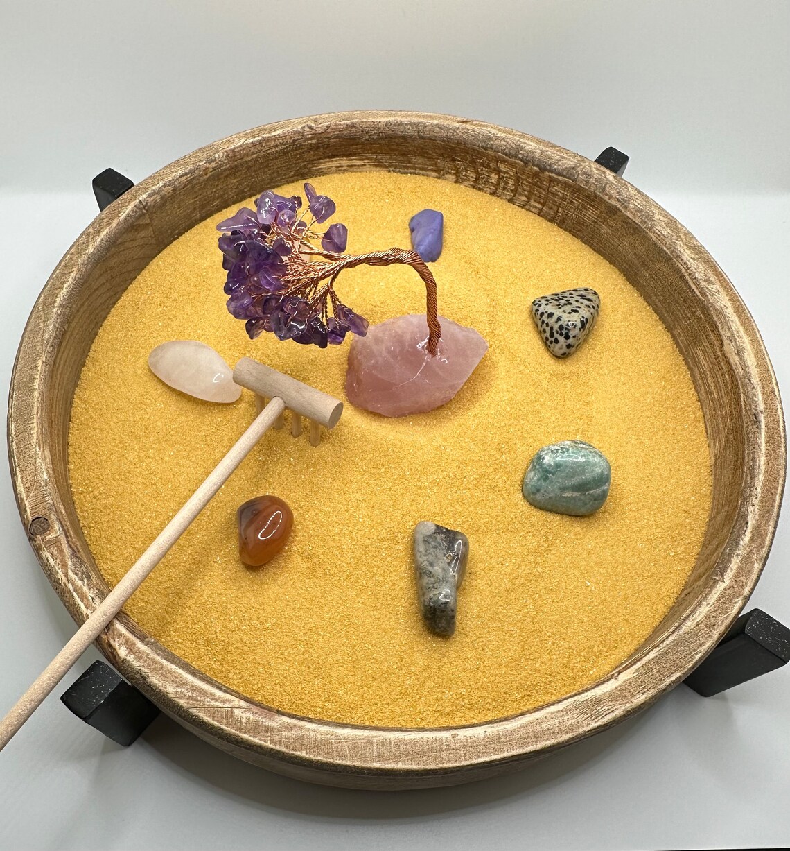 Large Stone Money Tree Zen Garden - Etsy