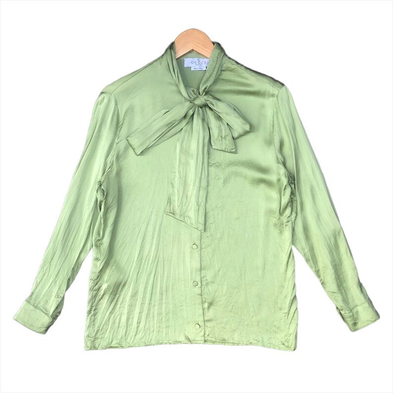 Gucci Uniform Silk Blouses Shirt - Etsy