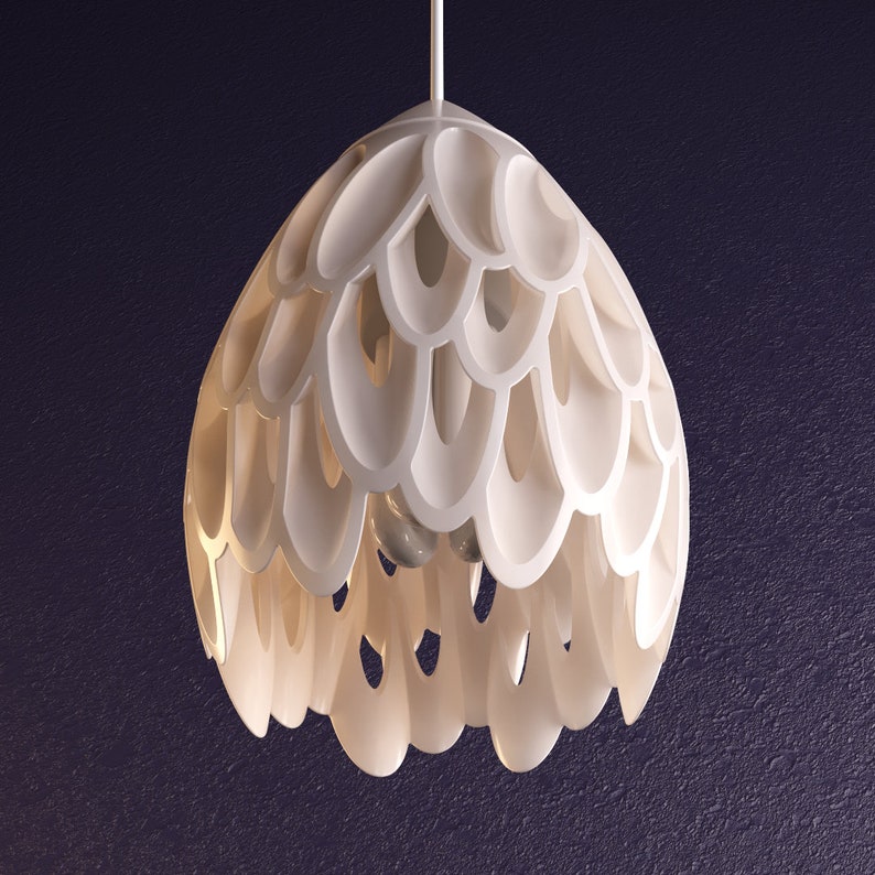 Elliptica Hanging Lamp 3D Print Stl File - Etsy