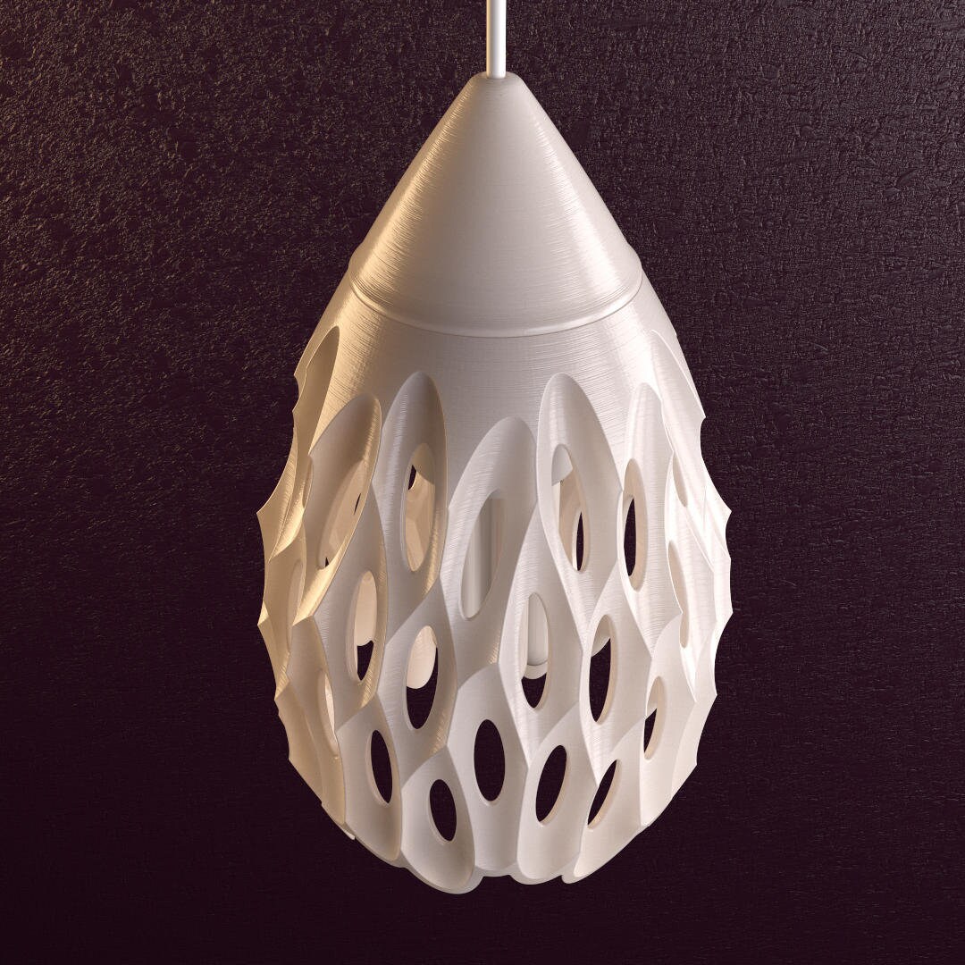 Ellipcell Hanging Lamp 3D Print Stl File - Etsy
