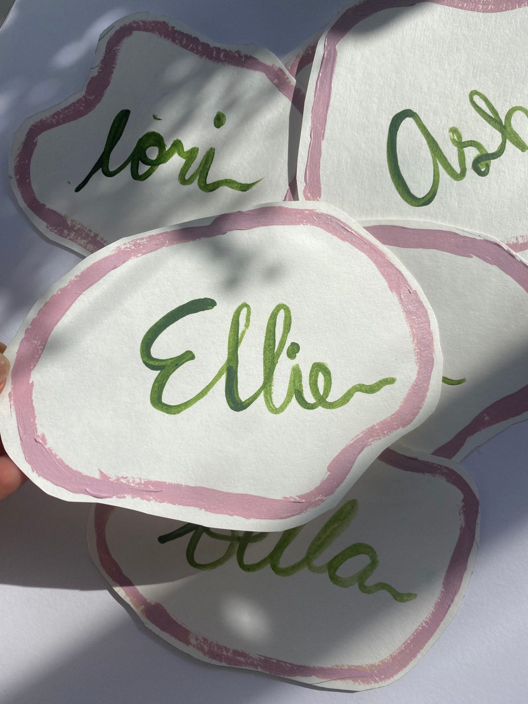 Hand Painted Wedding & Event Party Name Place Cards - Etsy