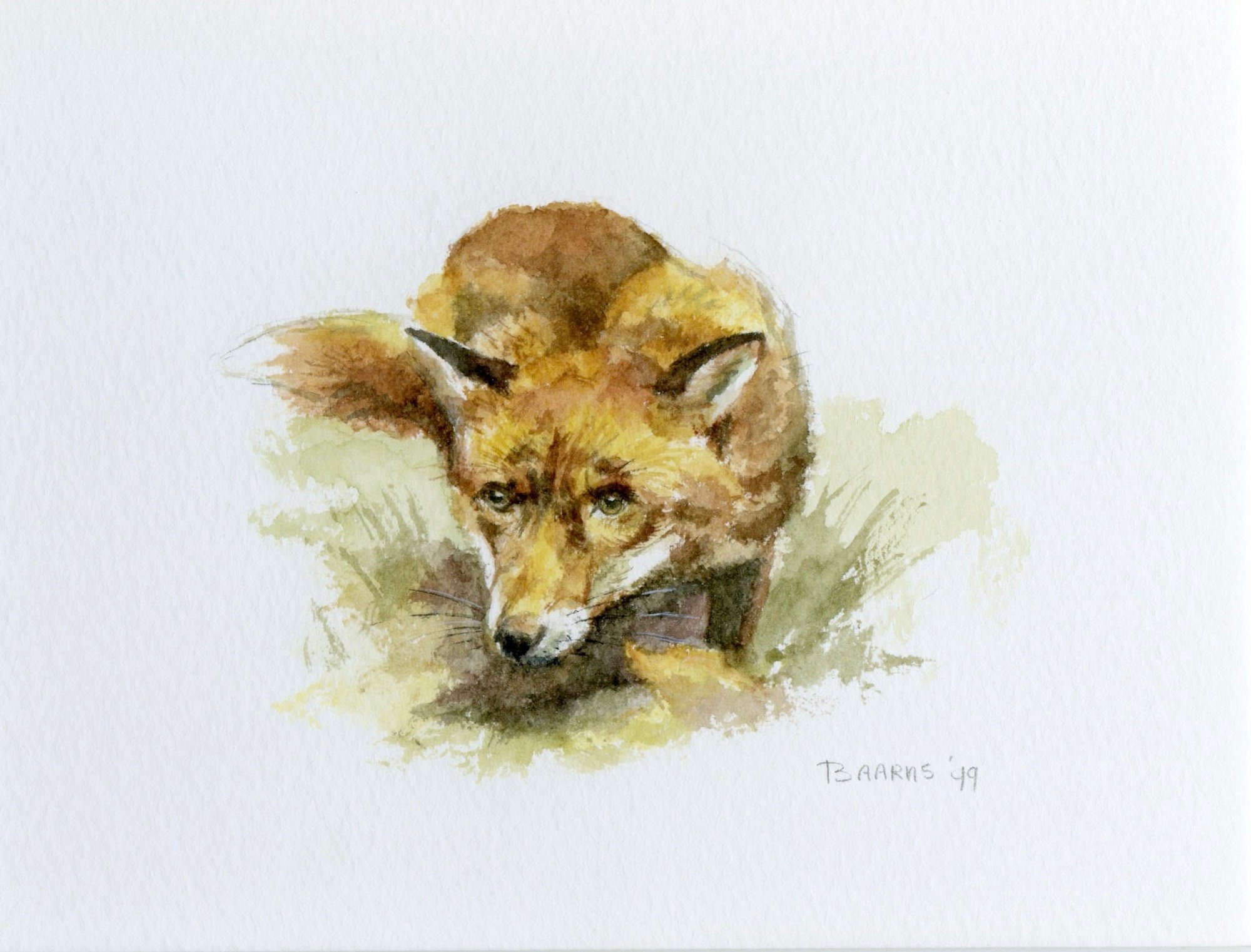 A Fox Stalking - Etsy