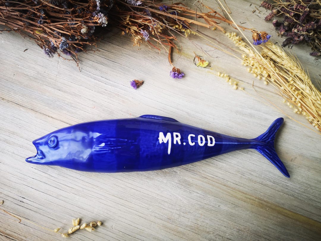 Cobalt Blue Ceramic Fish / Peixe De Cerâmica - Etsy
