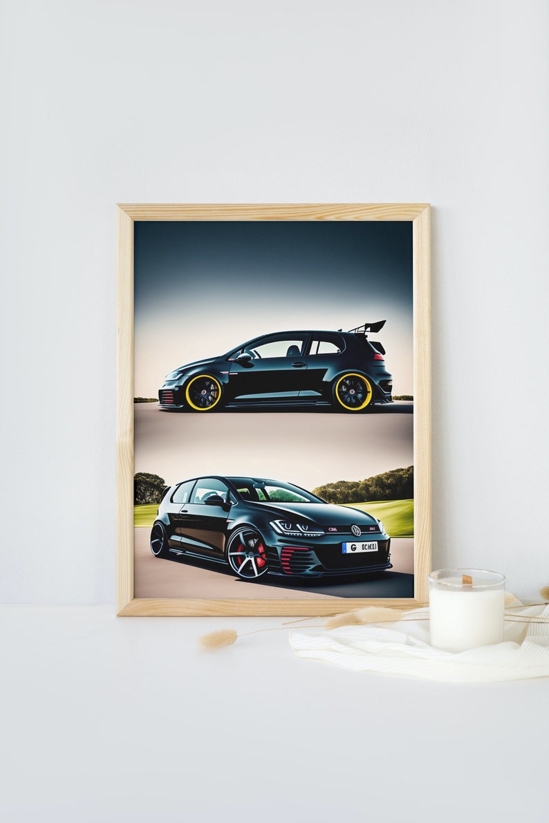 VW Golf GTI Mural Poster Set the Perfect Wall Decoration - Etsy