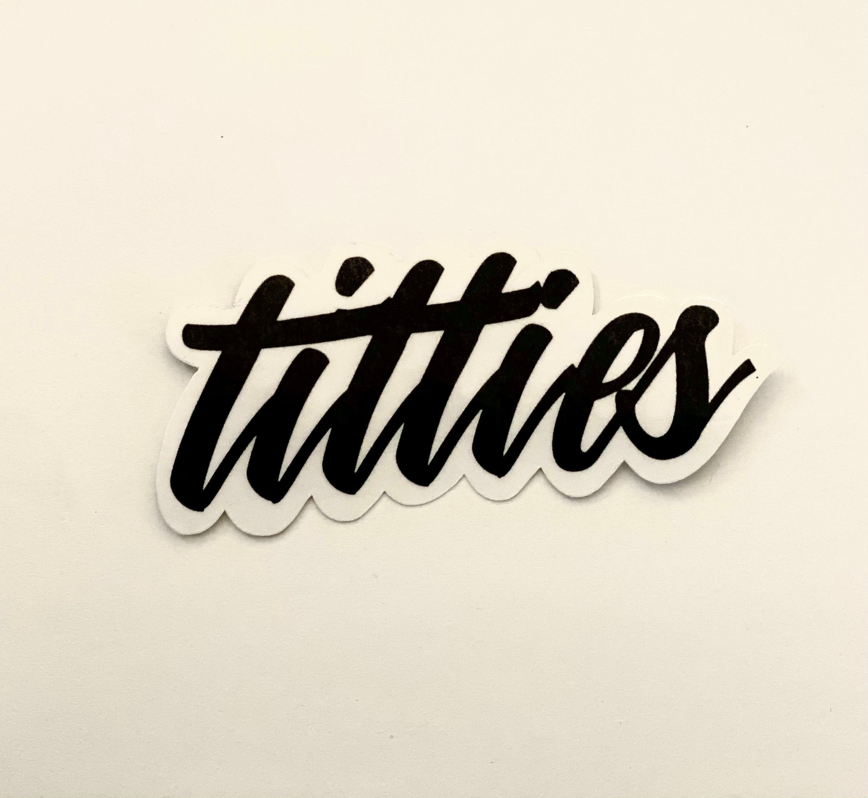 Titties Sticker - Etsy
