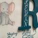 Personalized Baby Announcement Board: Hand-painted Wooden Birth Stats ...