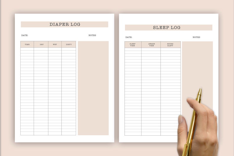 Newborn Planner, Baby Planner, Printable Birth Plan, Organizer, Baby ...