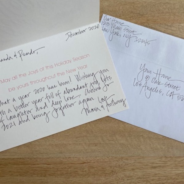 Handwritten Custom Notes Cards - Etsy