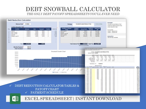 Excel Debt Reduction Template