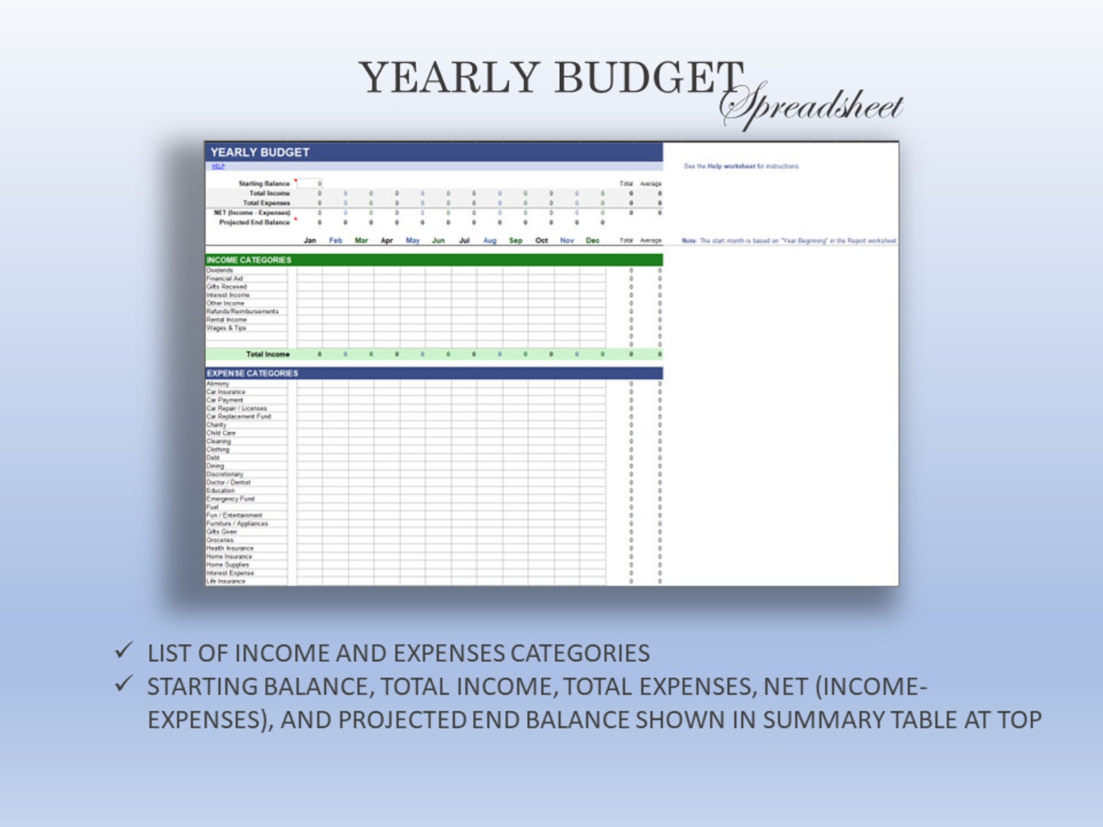 Ultimate Budget Spreadsheets for Excel, Financial Planner Dashboard ...