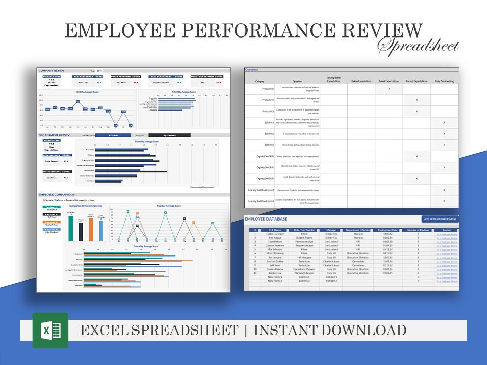Employee Performance Template Excel