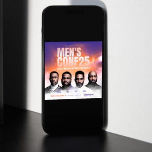 Men's Conference Flyer: Church Event Canva Template (digital Download ...