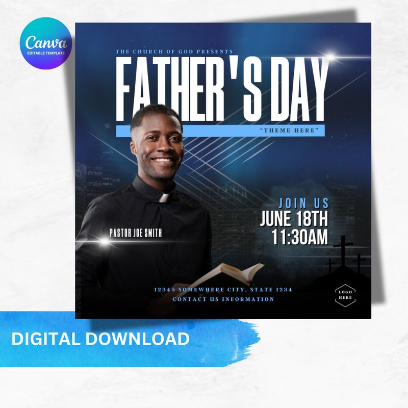 Father Day Church Program - Etsy