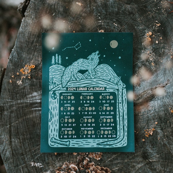Moon Calendar - Etsy