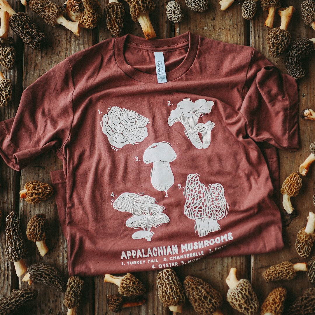 Appalachian Mushroom Foraging T-shirt, Mycology Shirt, Morel Mushroom ...