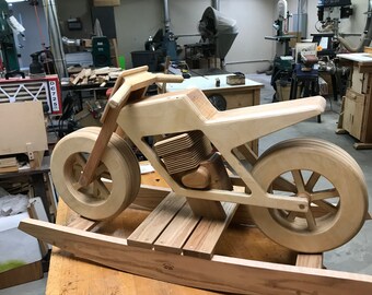 Wooden Motorcycle Rocking - Etsy