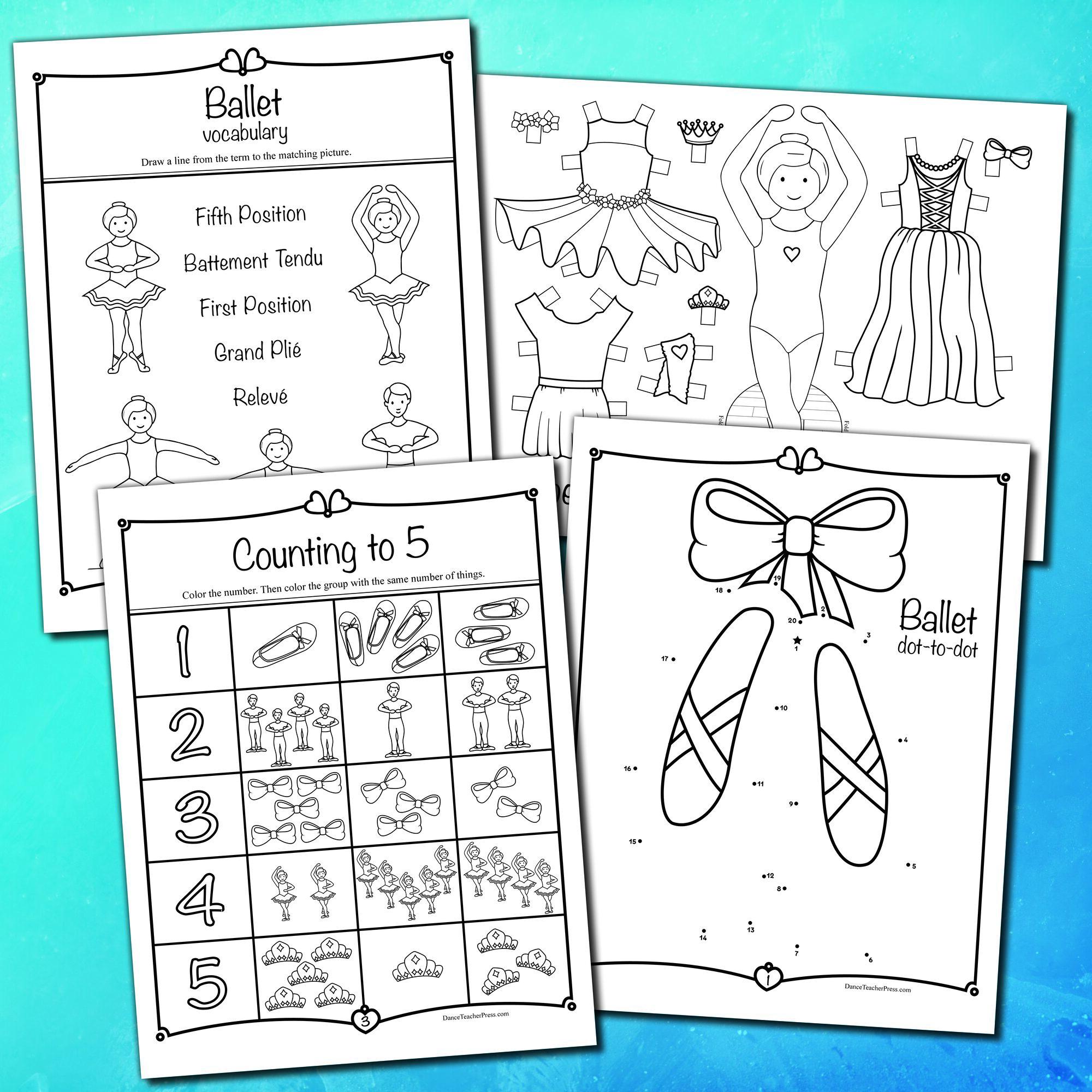 14 Ballet Activity Sheets - Level 1 - Etsy