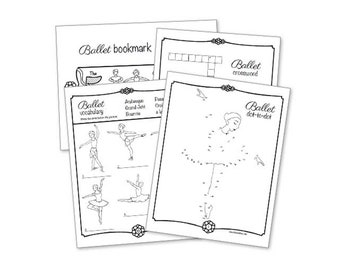 14 Ballet Activity Sheets Level 1 - Etsy