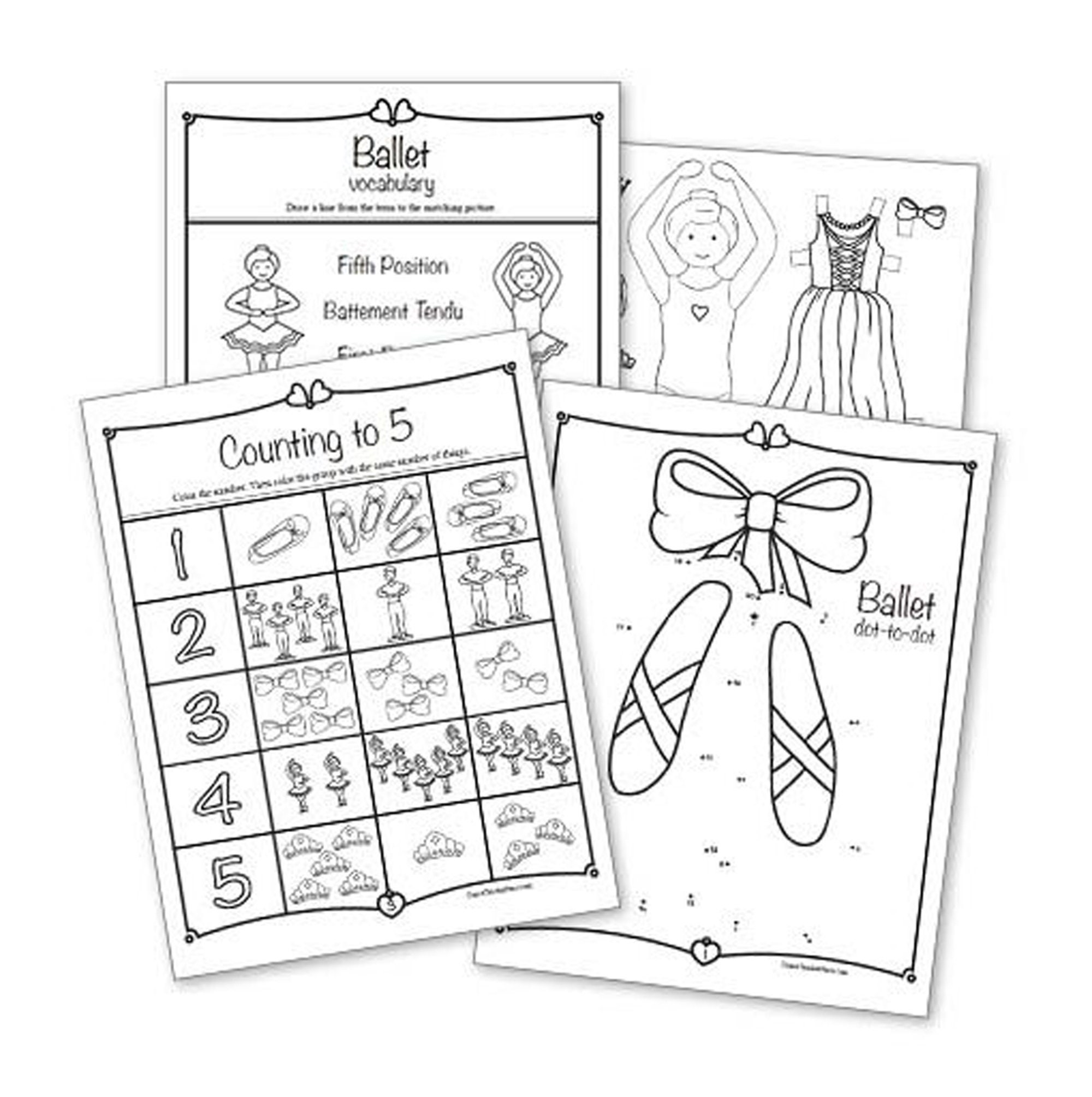 14 Ballet Activity Sheets - Level 1 - Etsy